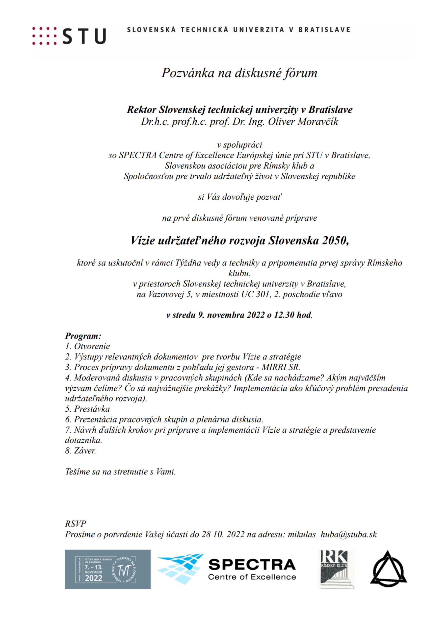 Discussion Forum on the vision of a Slovakia's sustainable - Tree of ...