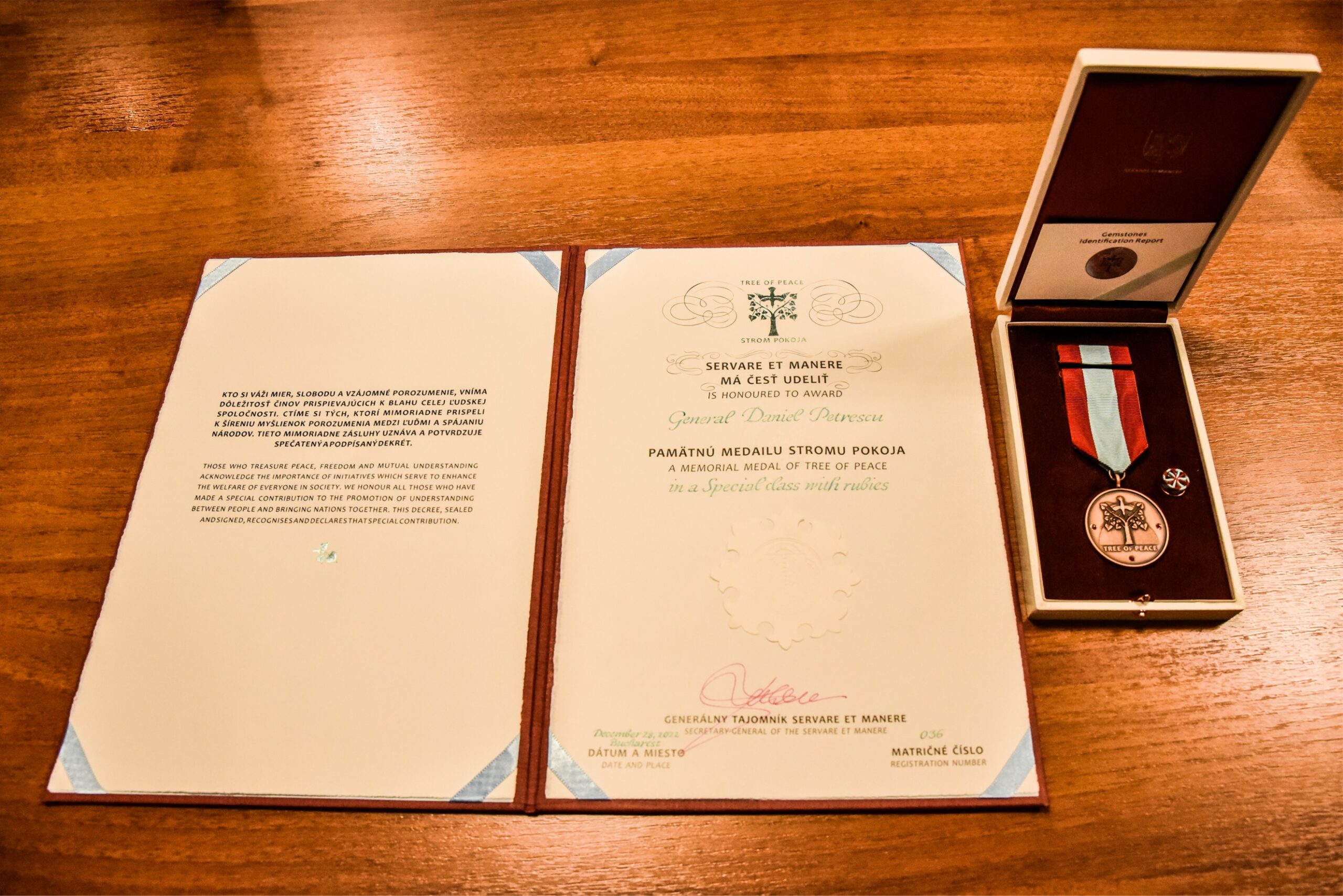 Chief of Defence Staff of Romania was awarded the high honour of ...