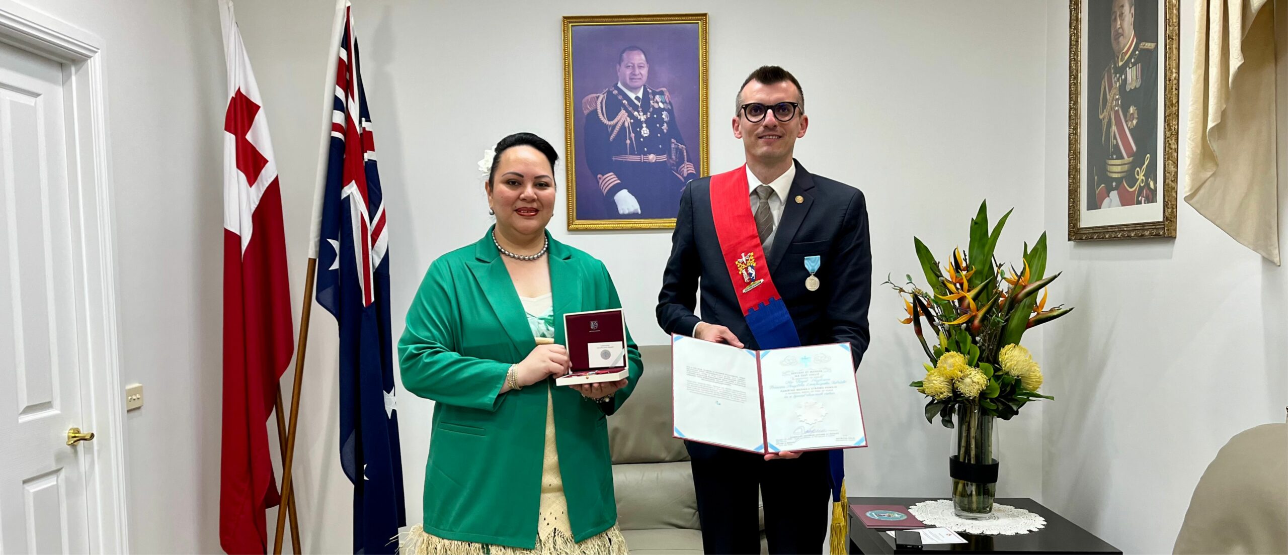 HRH Princess Lātūfuipeka Tukuʻaho awarded the Servare et Manere high ...